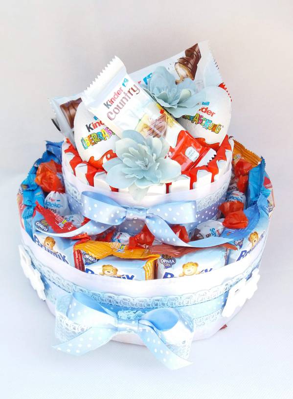 Čokoládový dort kombinovaný | Rozvoz květin Praha - Květinářství Praha